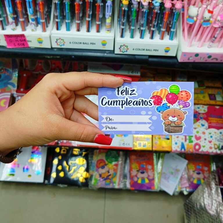 Tarjetas de Cumple “De Para” 20 unid. – Peluchesalmayor.com.ve